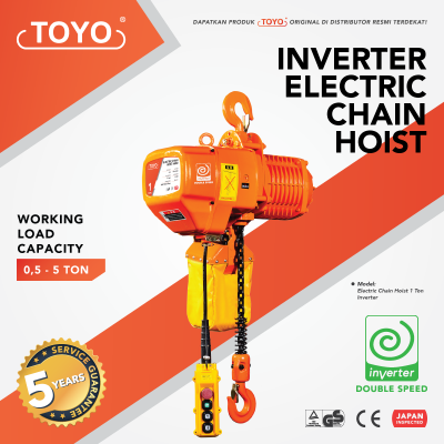 Toyohoist Distributor Jual Hoist Ukuran dan Kapasitas Terlengkap