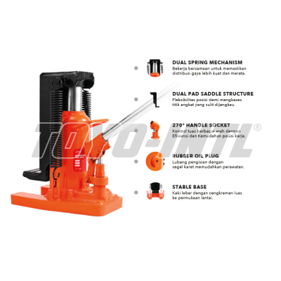 Hydraulic Toe Jack Toyo 5 T - TOYO-INTL Indonesia
